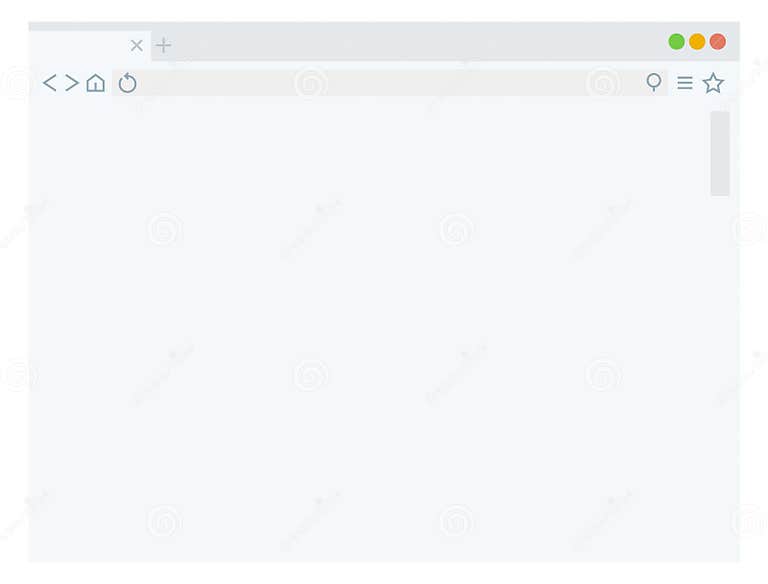 Browser Window Template. Empty Web App Screen Stock Vector ...