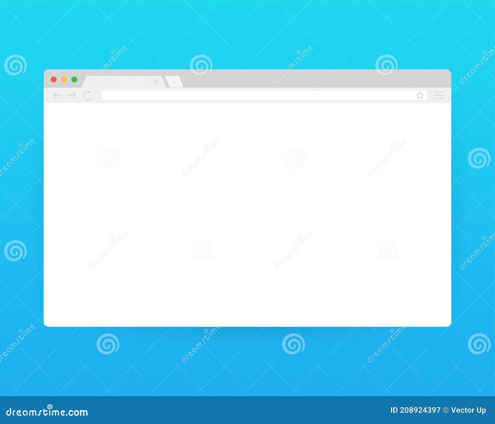 Browser Window Vector Illustration. Browser or Web Browser in Flat ...