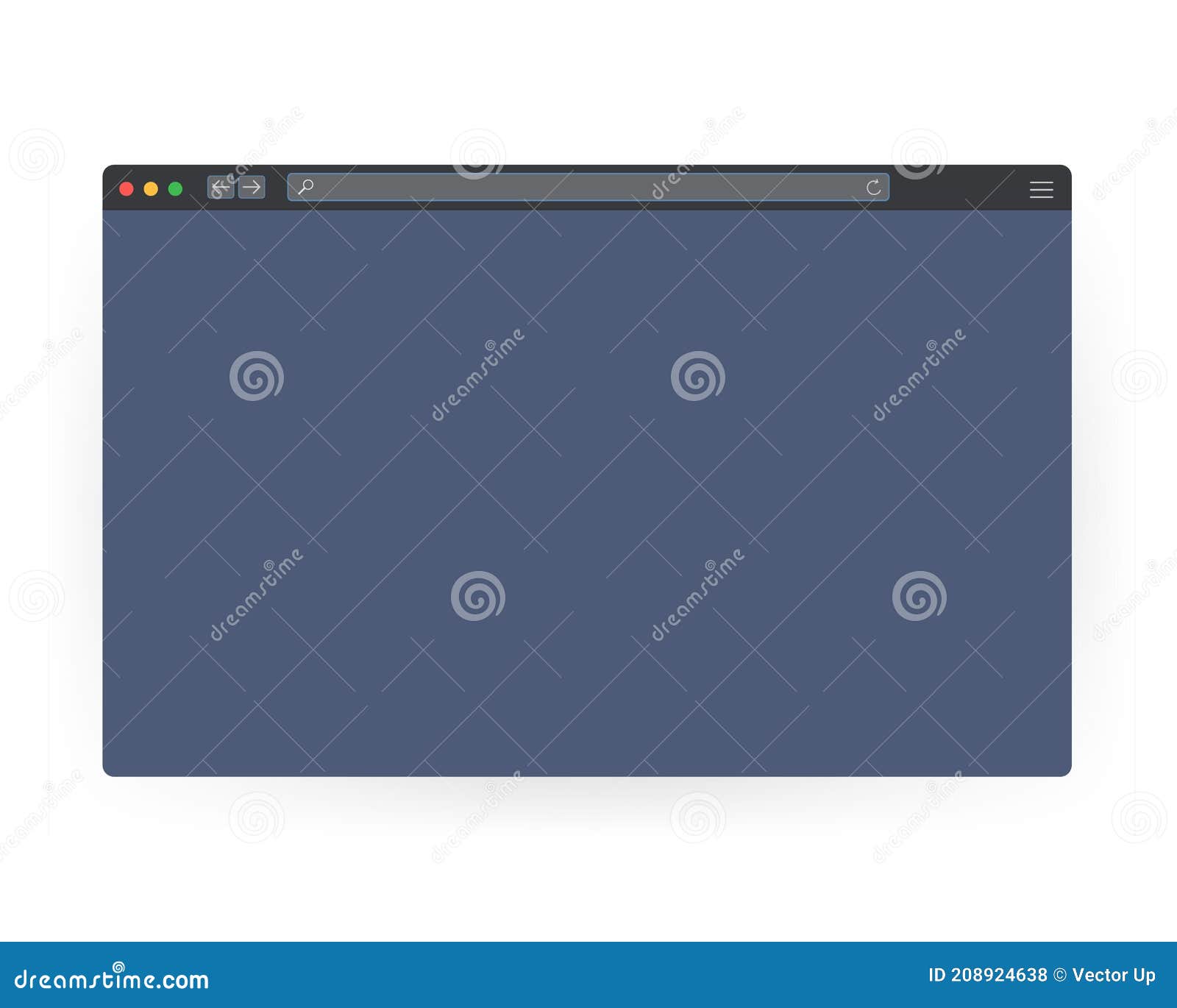 Browser Window Vector Illustration. Browser or Web Browser in Flat ...