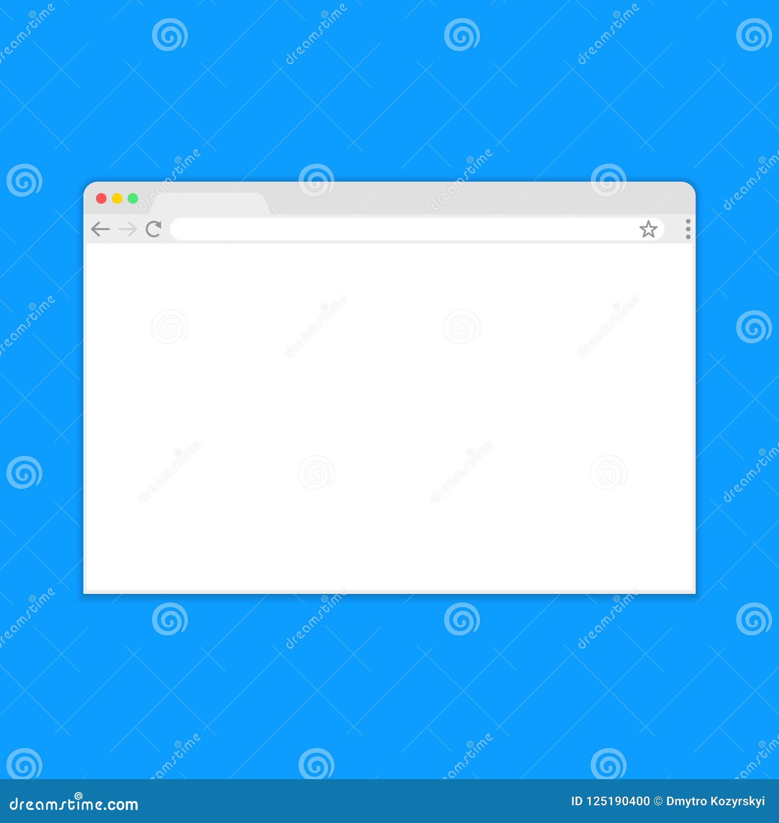 Browser Window.Web Browser in Flat Style. Window Concept Internet ...