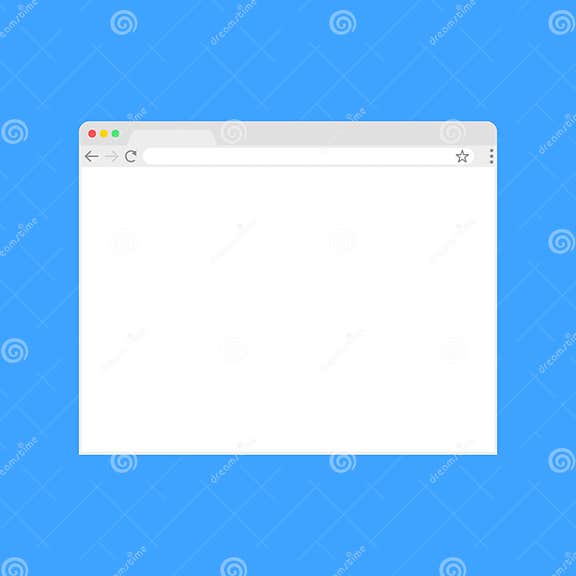 Browser Window.Web Browser in Flat Style. Window Concept Internet ...