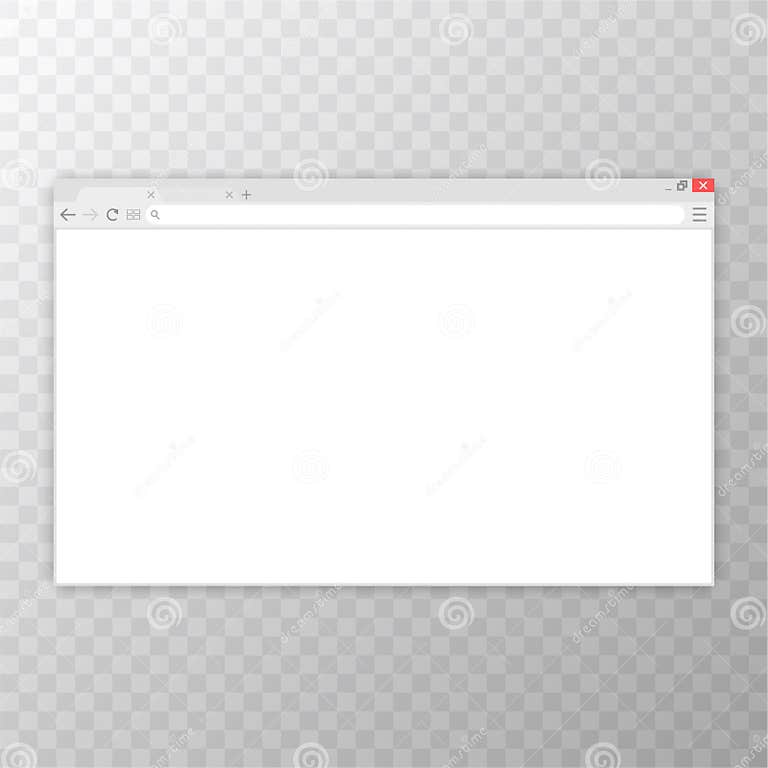 Browser Window.Web Browser in Flat Style. Window Concept Internet ...
