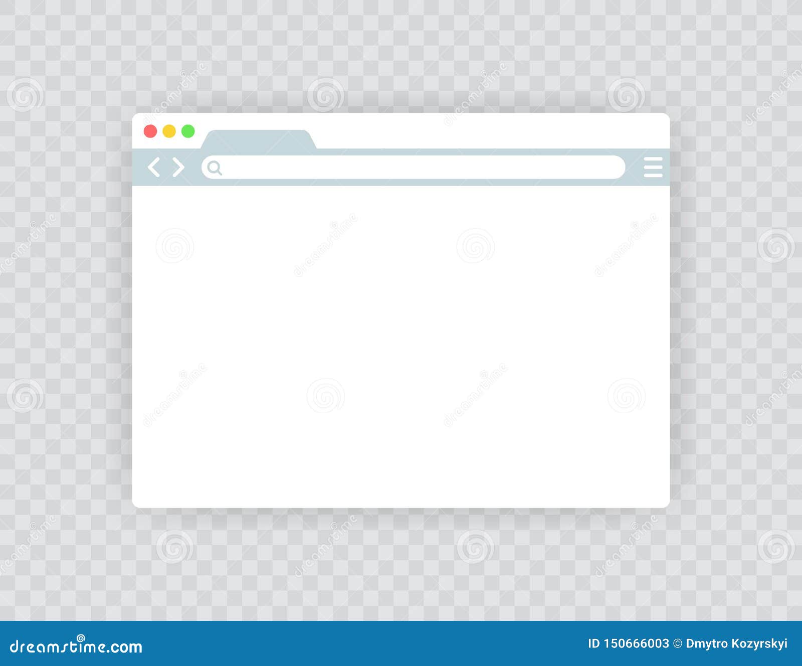 Browser Window.Web Browser in Flat Style. Window Concept Internet ...