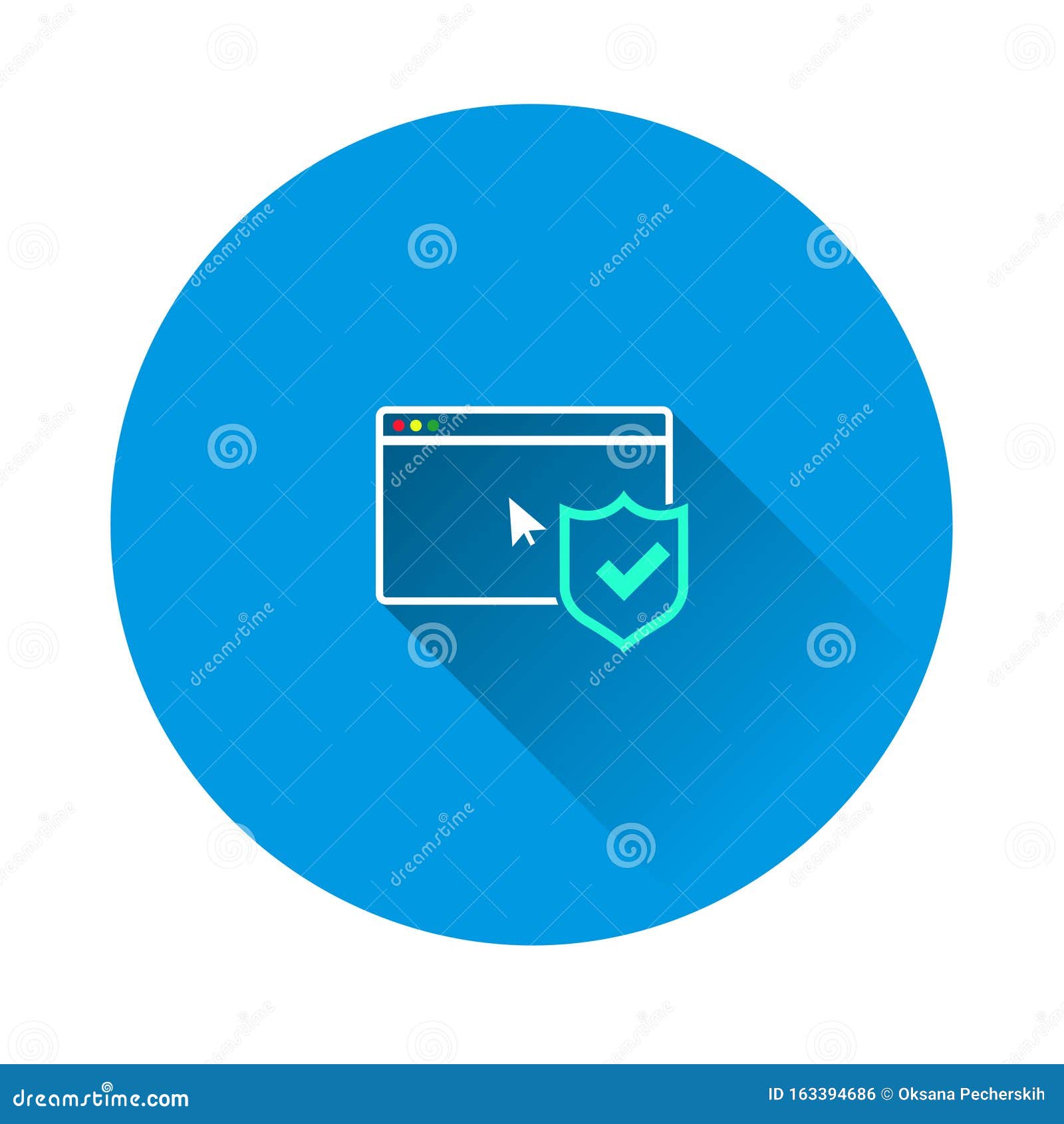 Browserl Check Board Icon on Blue Background. Layers Grouped for Easy ...