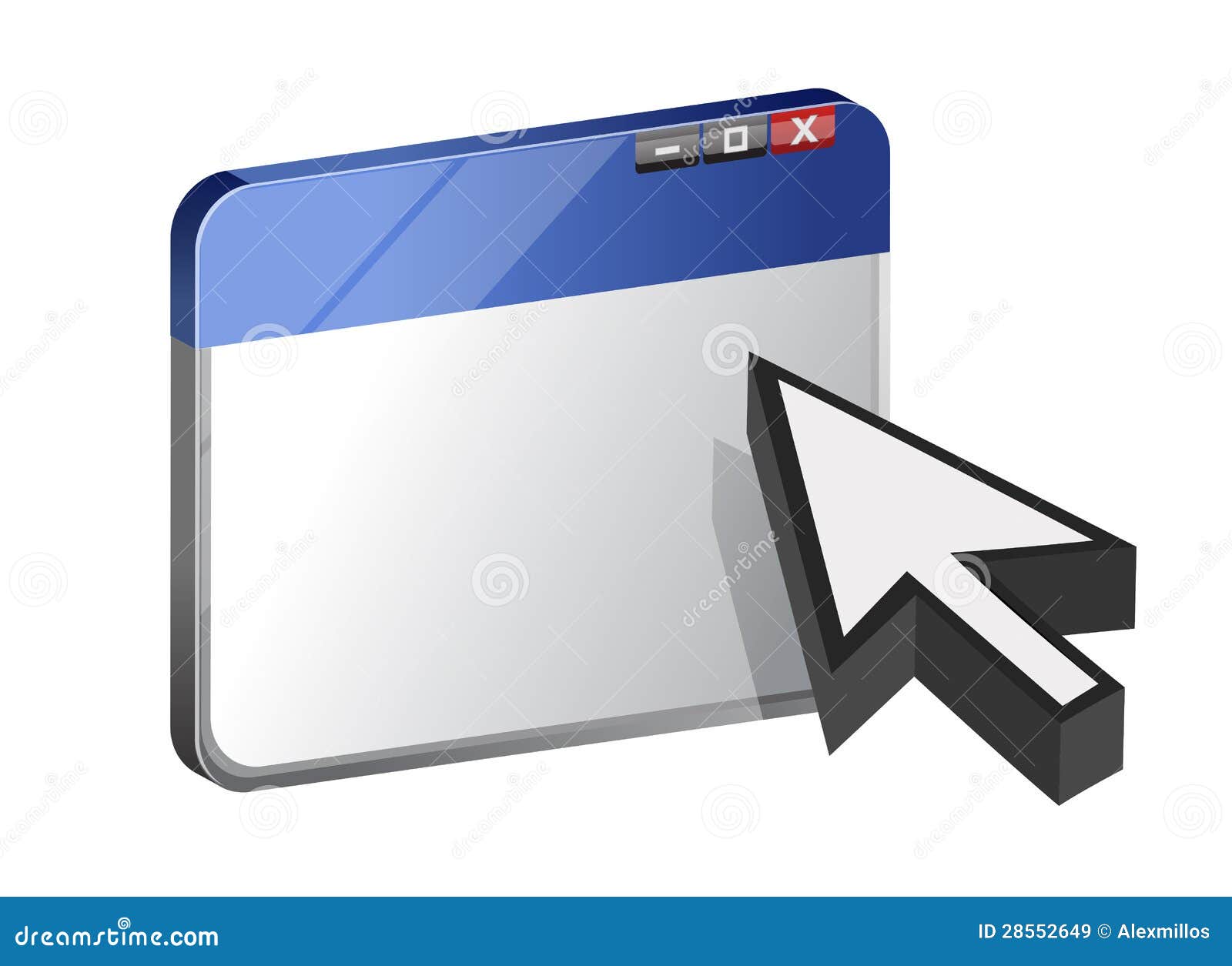 Browsers and cursor stock illustration. Illustration of isometric ...