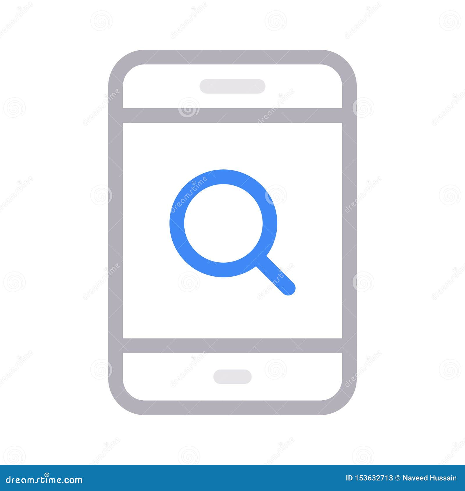 Browsing Colour Line Vector Icon Stock Vector - Illustration of mobile ...