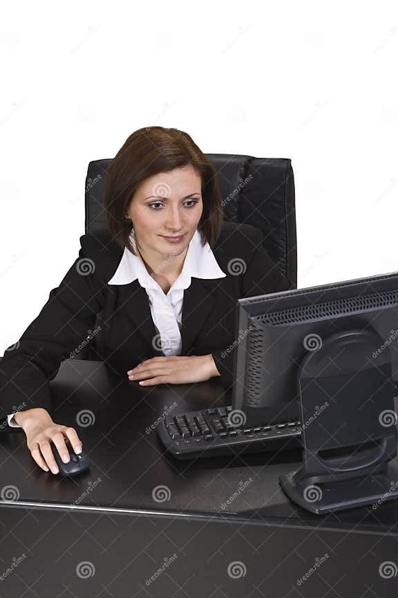 Browsing the internet stock image. Image of mouse, secretary - 12670831