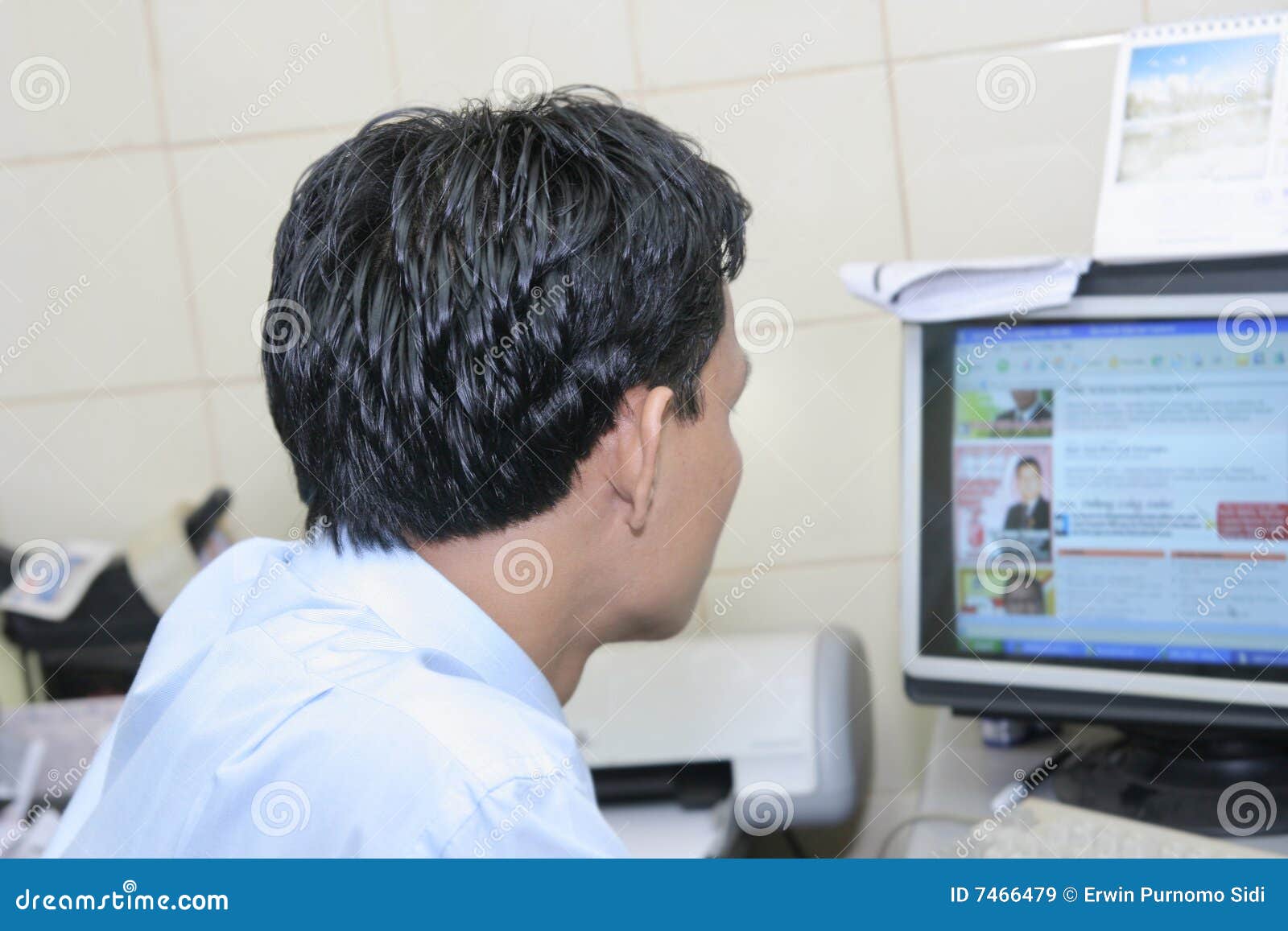 Browsing internet stock image. Image of executive, working - 7466479