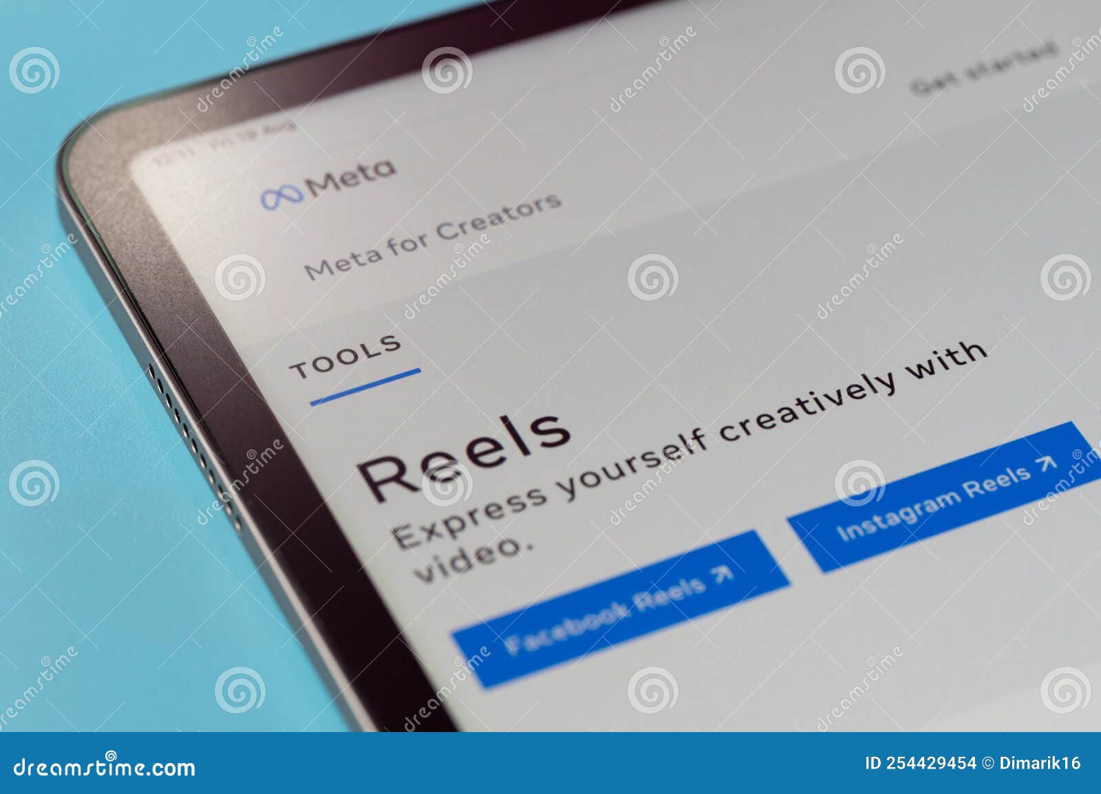 Browsing Meta for Creator Tool Editorial Stock Image - Image of closeup ...
