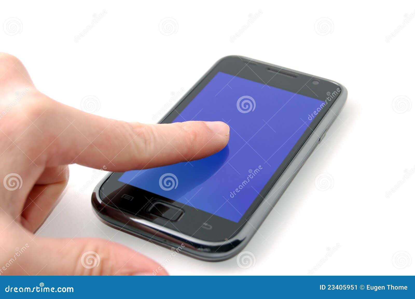 Browsing with smartphone stock image. Image of touchscreen - 23405951