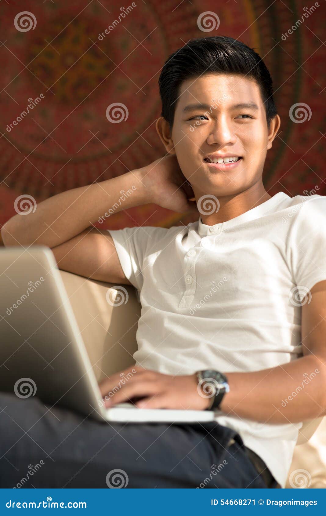 Browsing web stock image. Image of home, online, portrait - 54668271