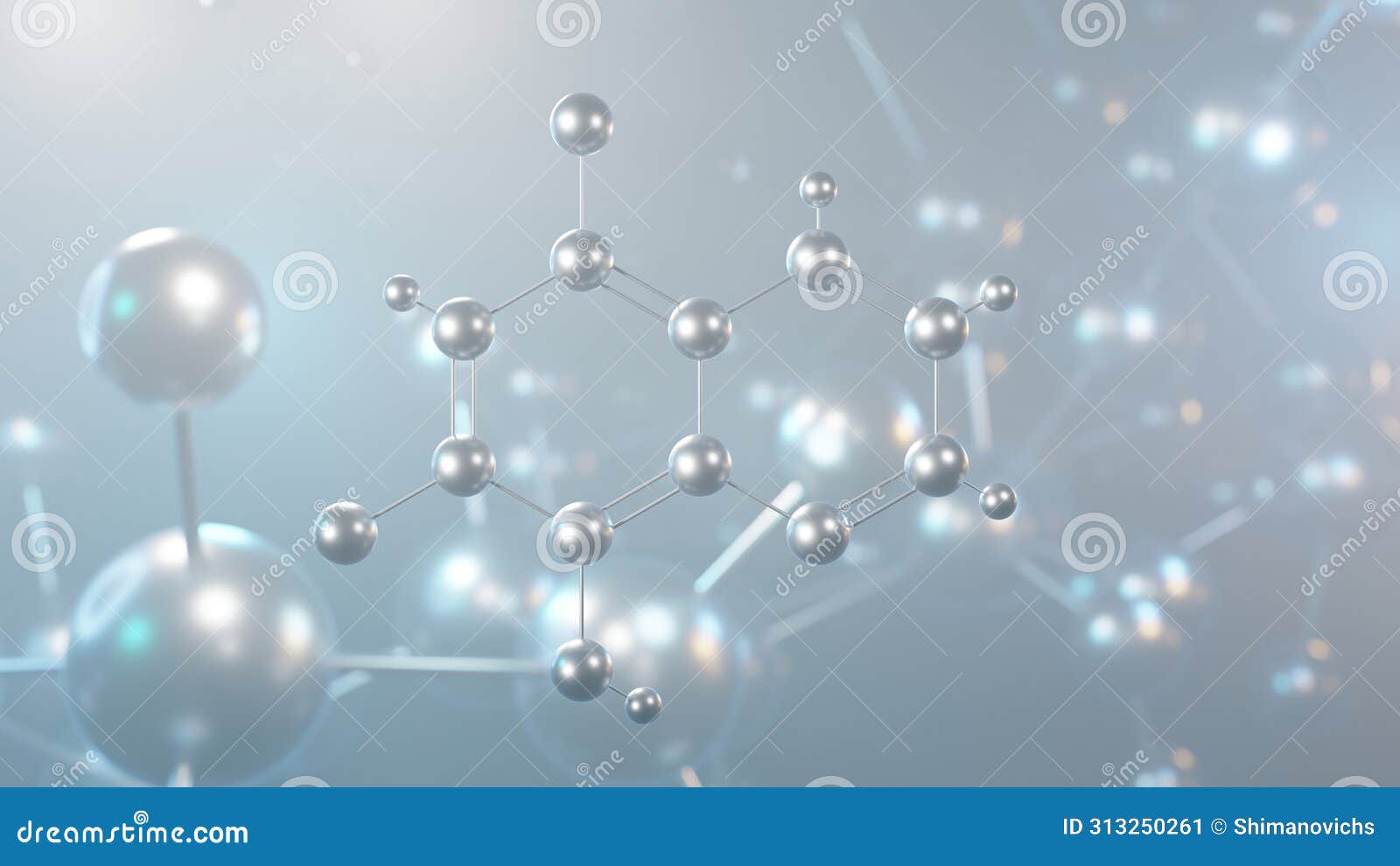 Broxyquinoline Molecular Structure, 3d Model Molecule, Antiprotozoal ...