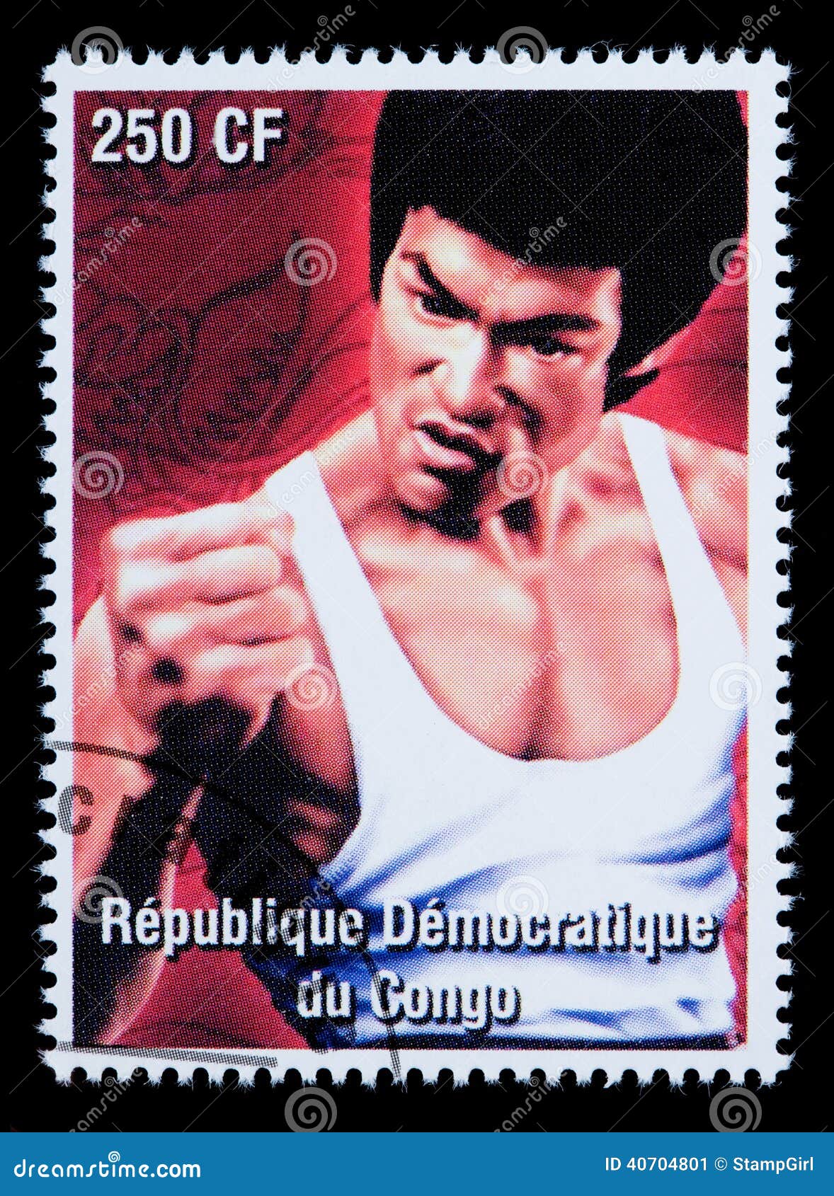 Bruce Lee Postage Stamp Editorial Image | CartoonDealer.com #40701508