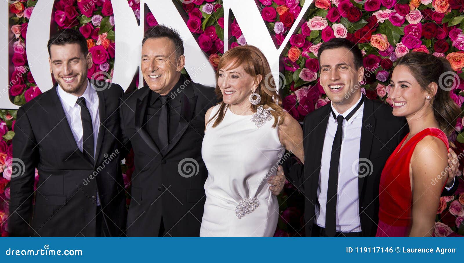 Bruce Springsteen E Famiglia a Tony Awards 2018 Fotografia Editoriale ...