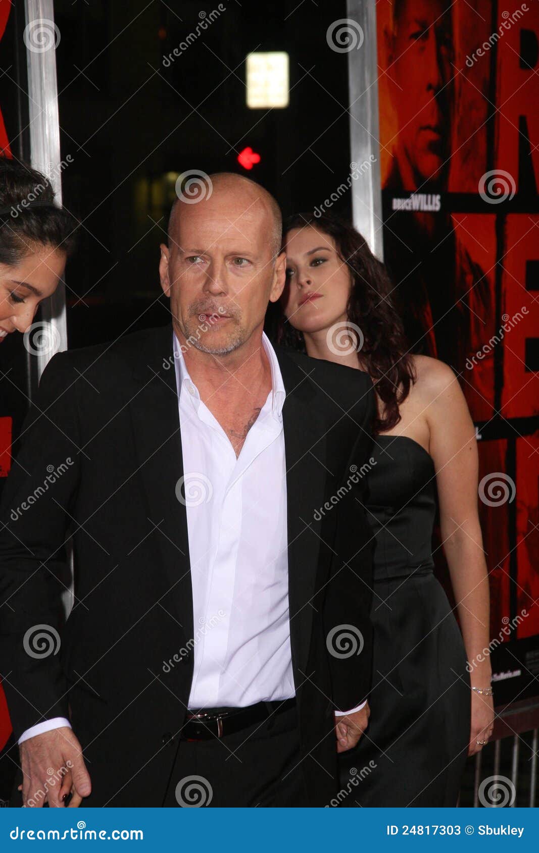 Bruce Willis,Rumer Willis editorial stock photo. Image of screening ...