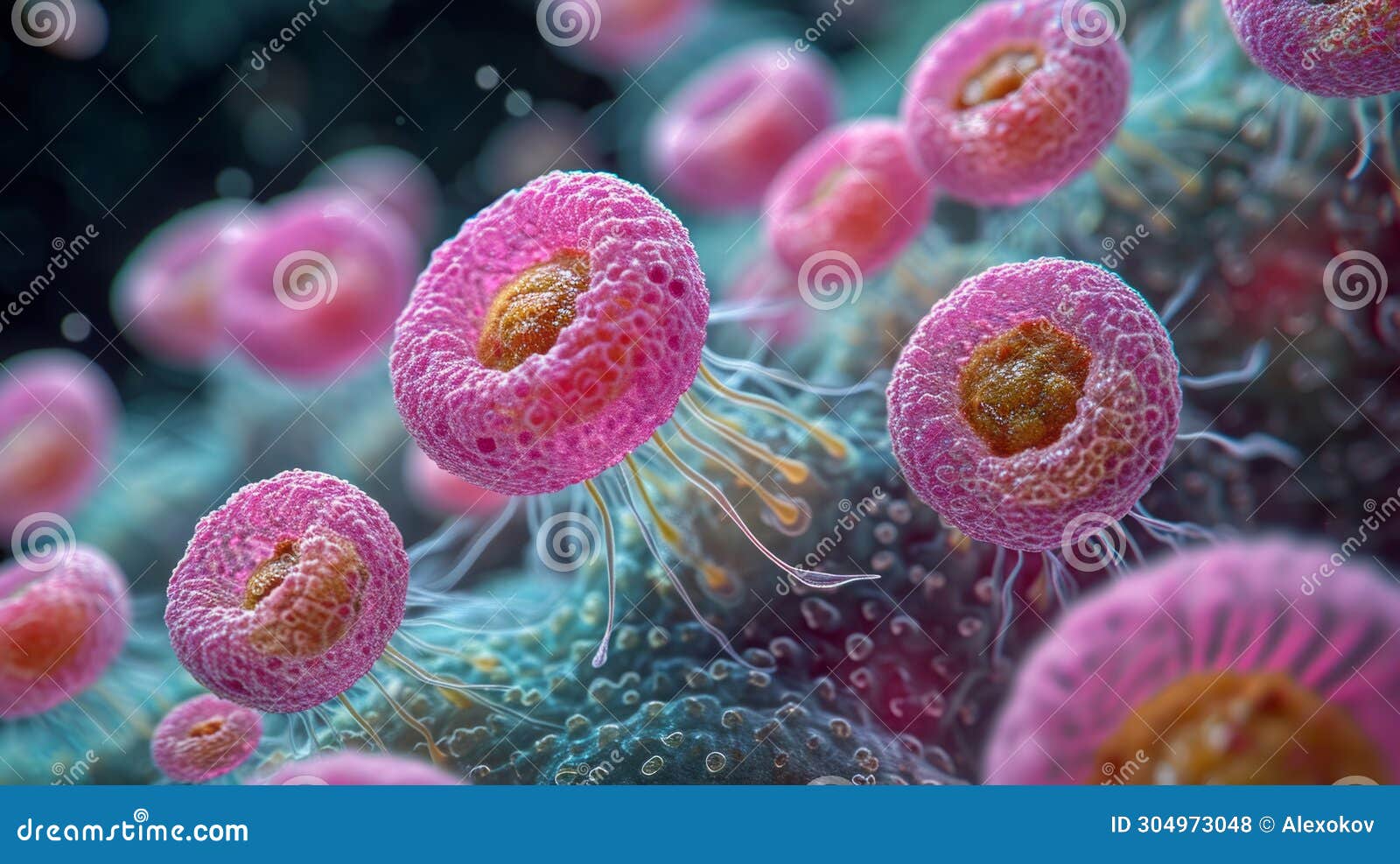 Brucellosis Bacteria Under a Microscope AI Generated Stock Illustration ...