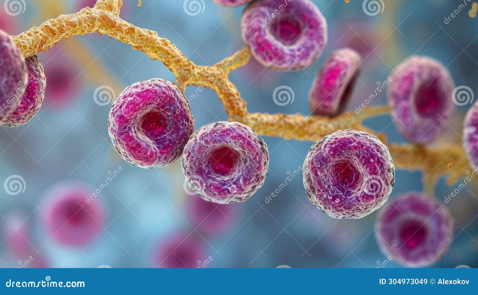 Brucellosis Bacteria Under a Microscope AI Generated Stock Illustration ...