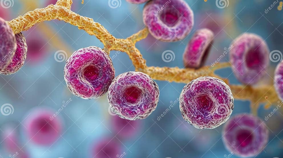 Brucellosis Bacteria Under a Microscope AI Generated Stock Illustration ...