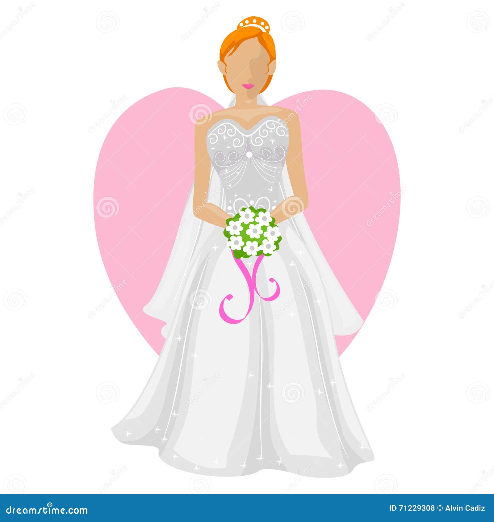 Bruid vector illustratie. Illustration of bruids, luxe - 71229308