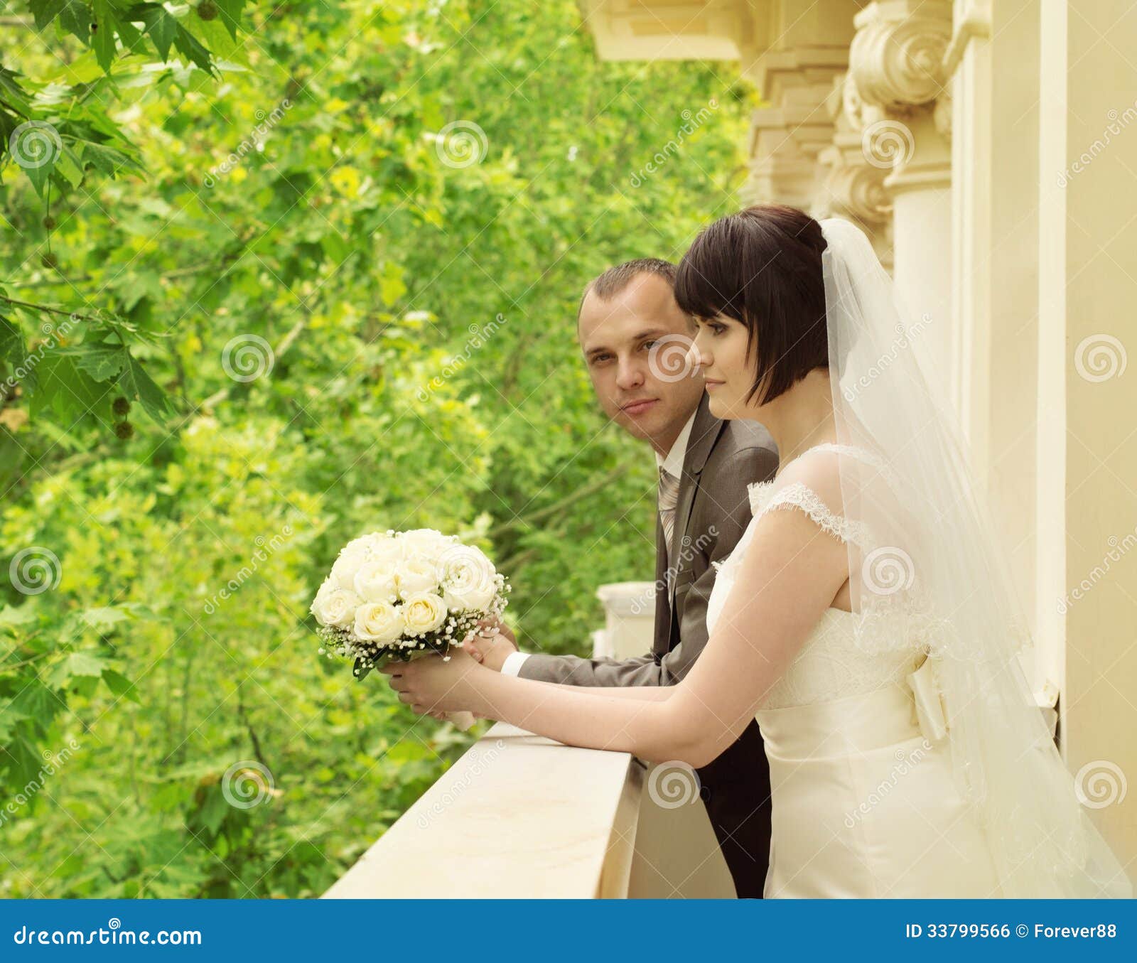Bruid en bruidegom stock foto. Image of knap, dame, mooi - 33799566