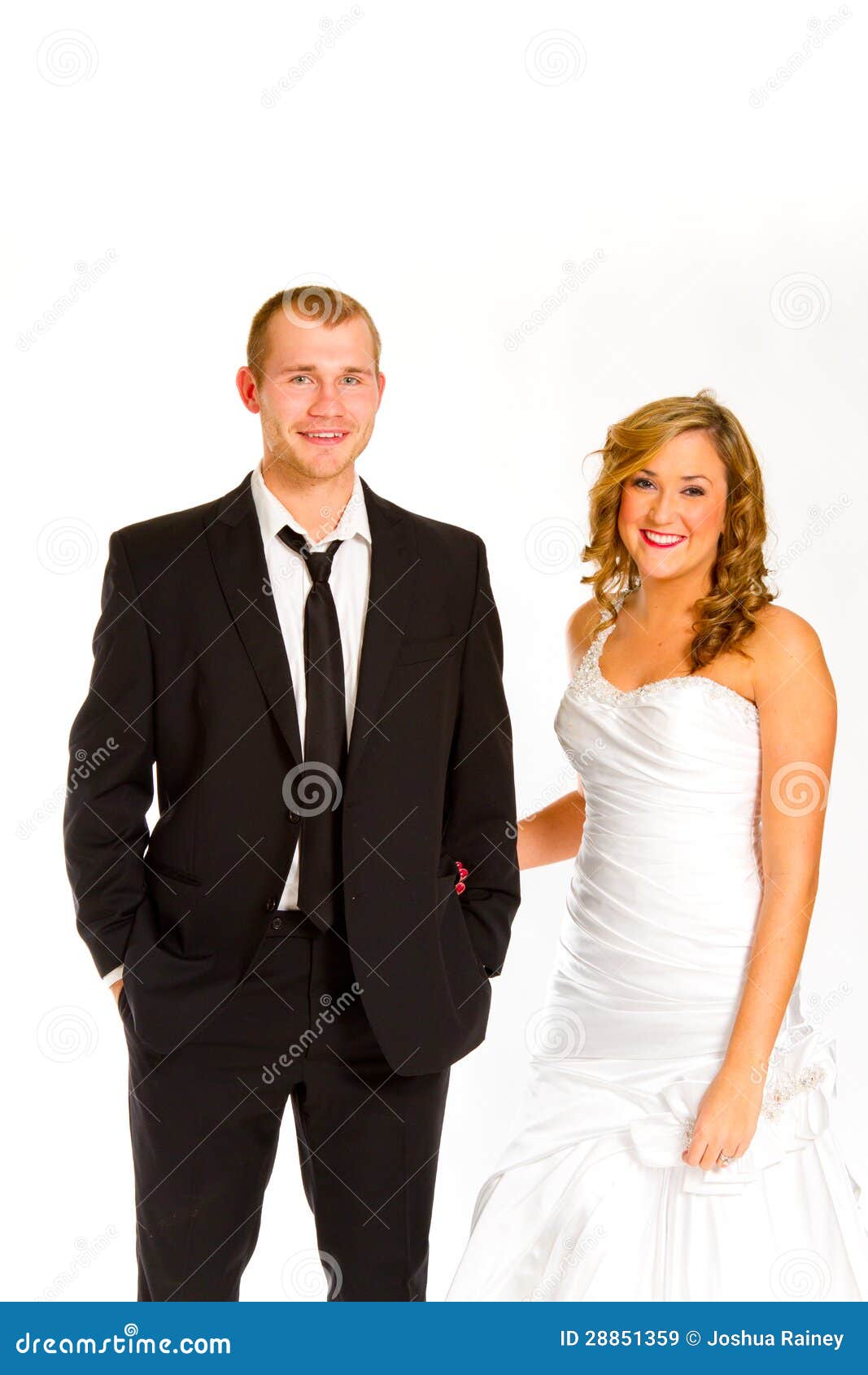 Bruid En Bruidegom in Studio Stock Afbeelding - Image of samen, mooi ...