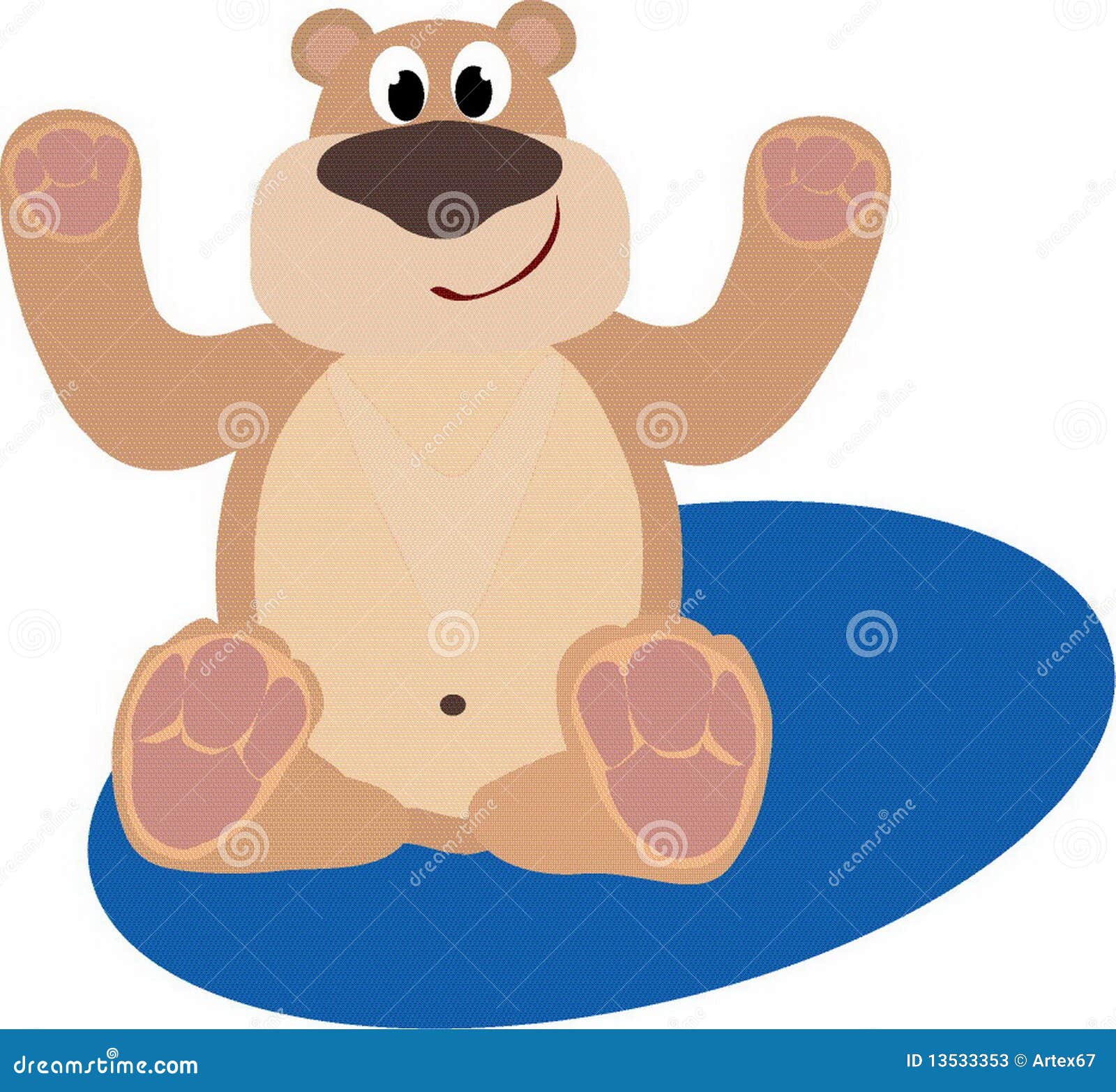 Bruin stock vector. Illustration of nature, brown, footprint - 13533353