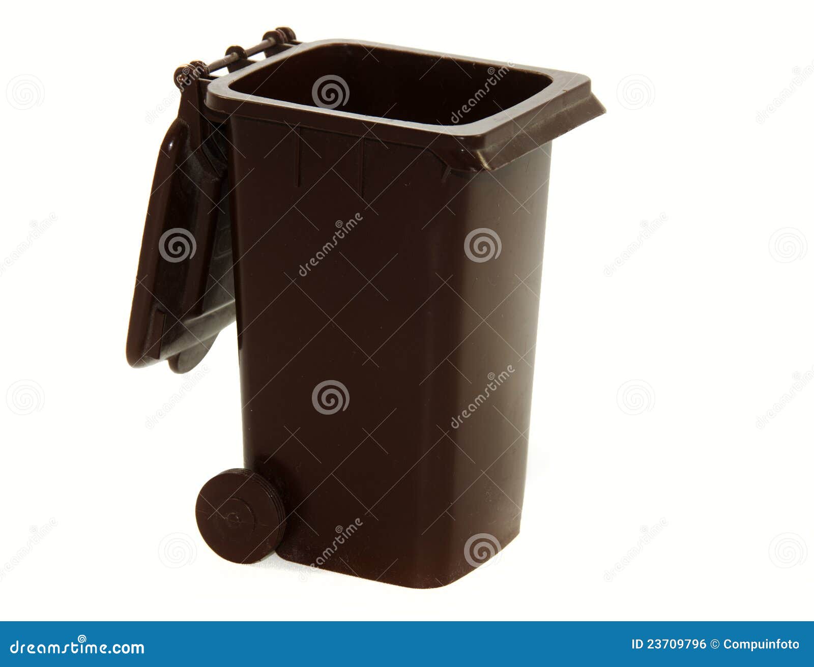 Bruine vuilcontainer stock foto. Image of afval, recycling - 23709796