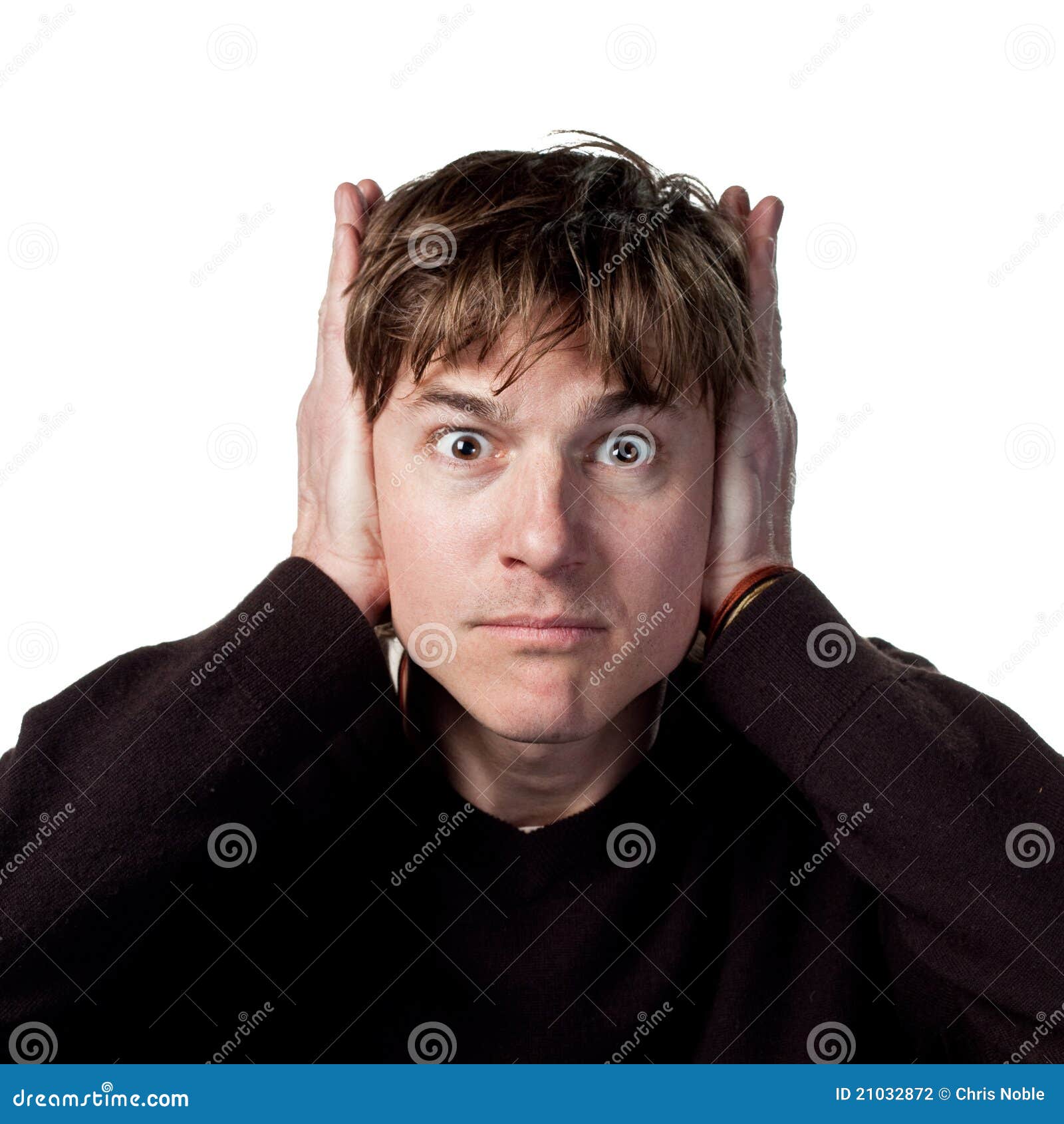 Bruit fort photo stock. Image du caractère, visage, projectile - 21032872