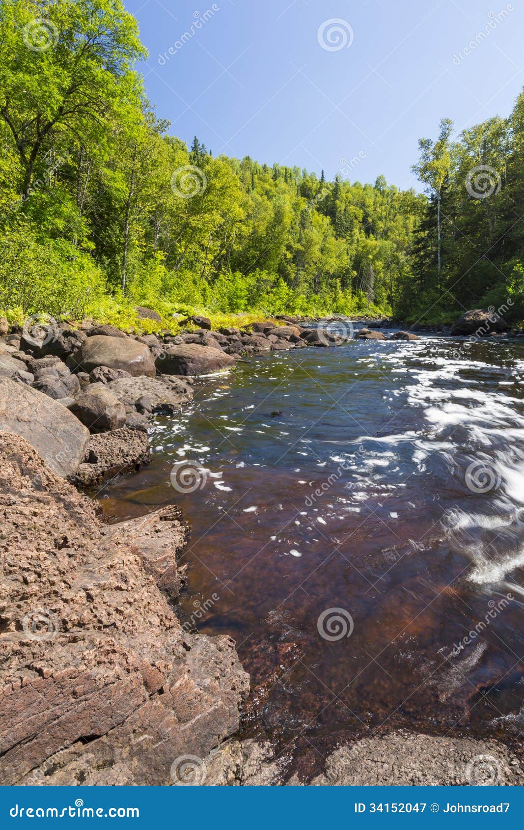 Brule River stock image. Image of motion, forest, minnesota - 34152047