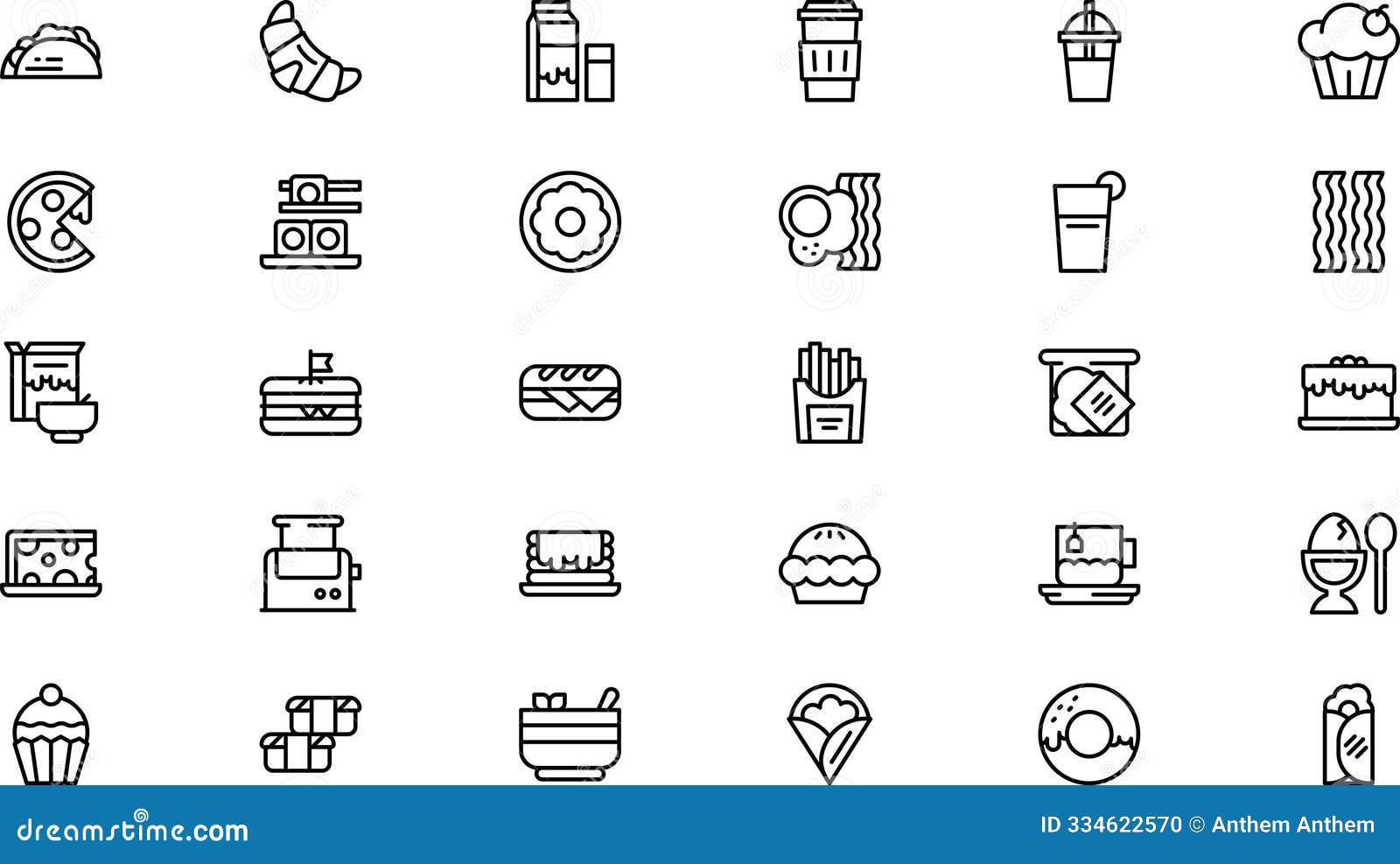 Brunch Icons High-Quality Vector Icons Collection with Editable Stroke ...