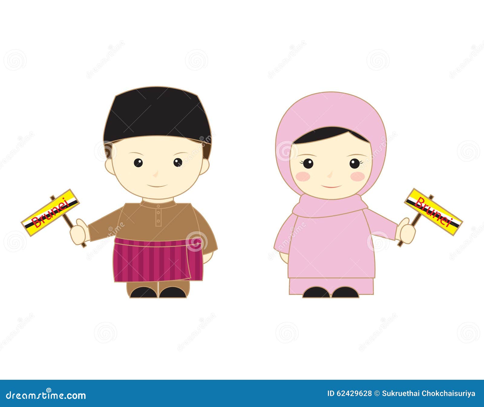 Brunei cartoon asean stock illustration. Illustration of oriental ...
