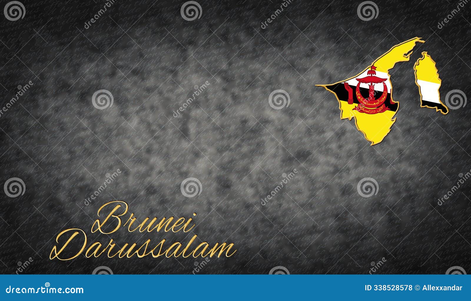 Brunei Darussalam Symbols, Map of Brunei Darussalam Stock Photo - Image ...
