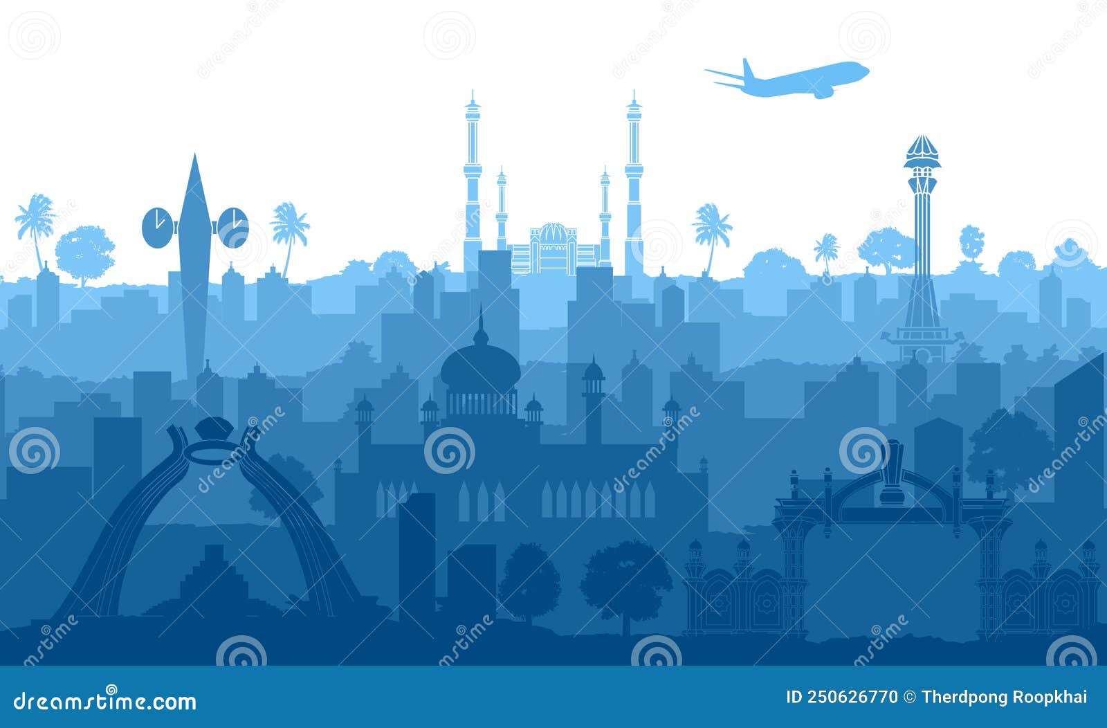 Brunei Famous Landmark Silhouette Style with Text Inside Stock Vector ... Brunei Famous Landmark Silhouette Style with Text Inside Stock Vector ...