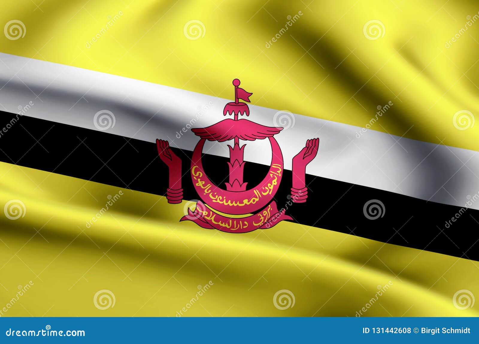 Brunei flag illustration stock illustration. Illustration of closeup ...