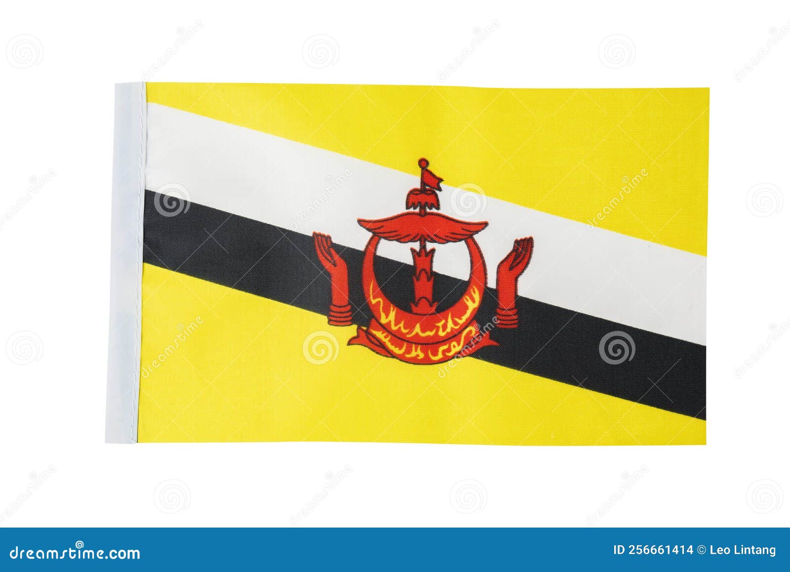 Brunei national flag stock photo. Image of symbol, brunei - 256661414