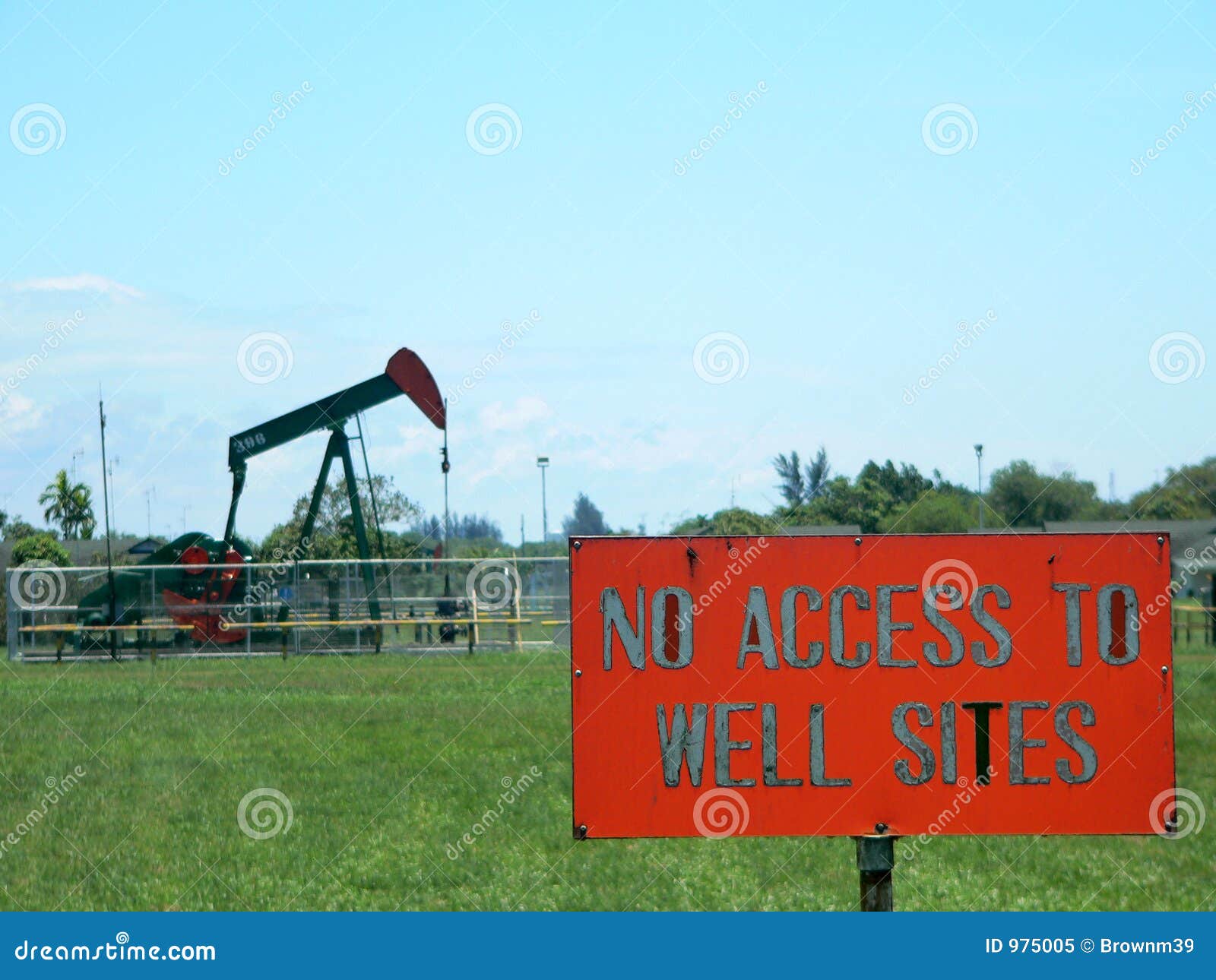 Brunei. No Access To Oil Well Stock Image - Image of exclusion, export ...