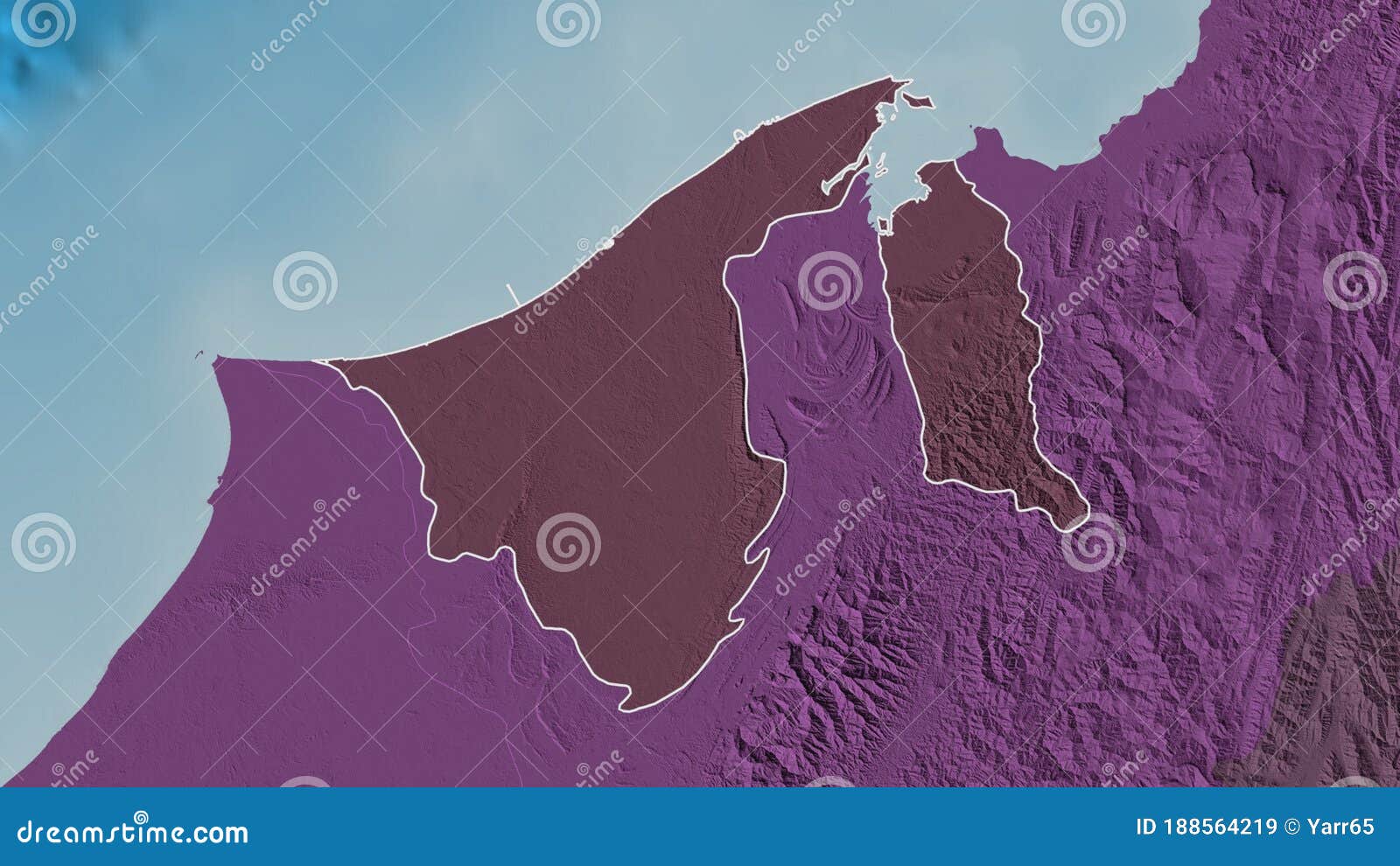 Brunei - Overview. Administrative Stock Illustration - Illustration of ...