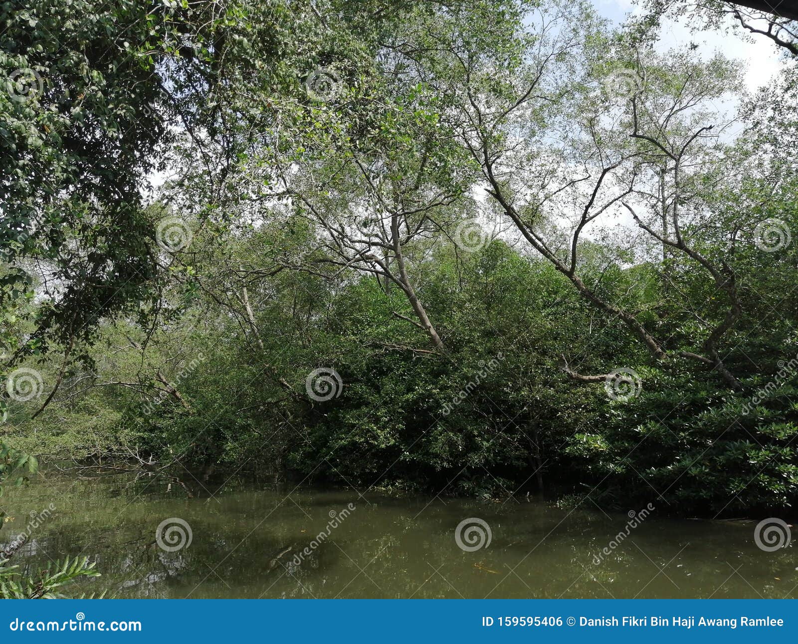 Brunei River Banks With Promenade City Street And Modern Downtown ...