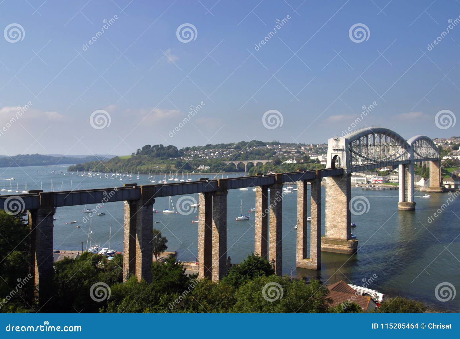England, Tamar, Brunels Rail Bridge Stock Photo - Image of kwsnp ...