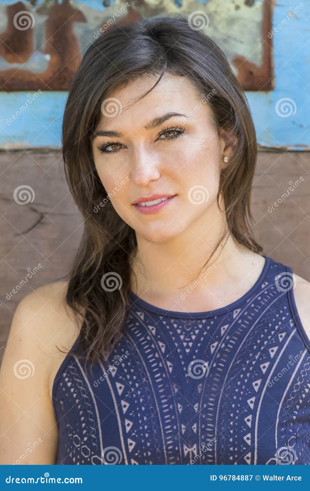 Brunette Coed Walking on Campus Stock Image - Image of fresh, coed ...