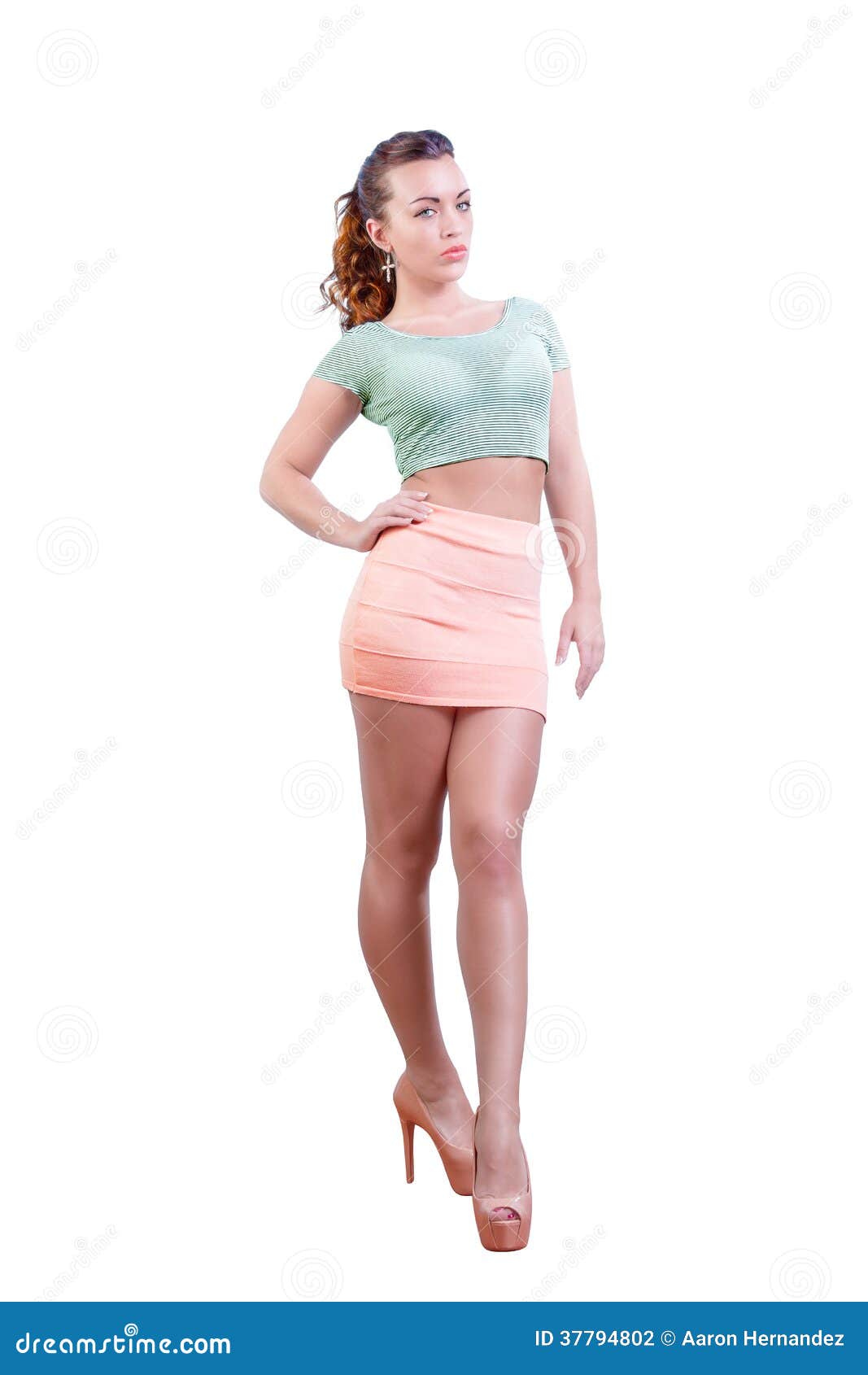 Attractive Female with Strong Features Stock Photo - Image of drift ...