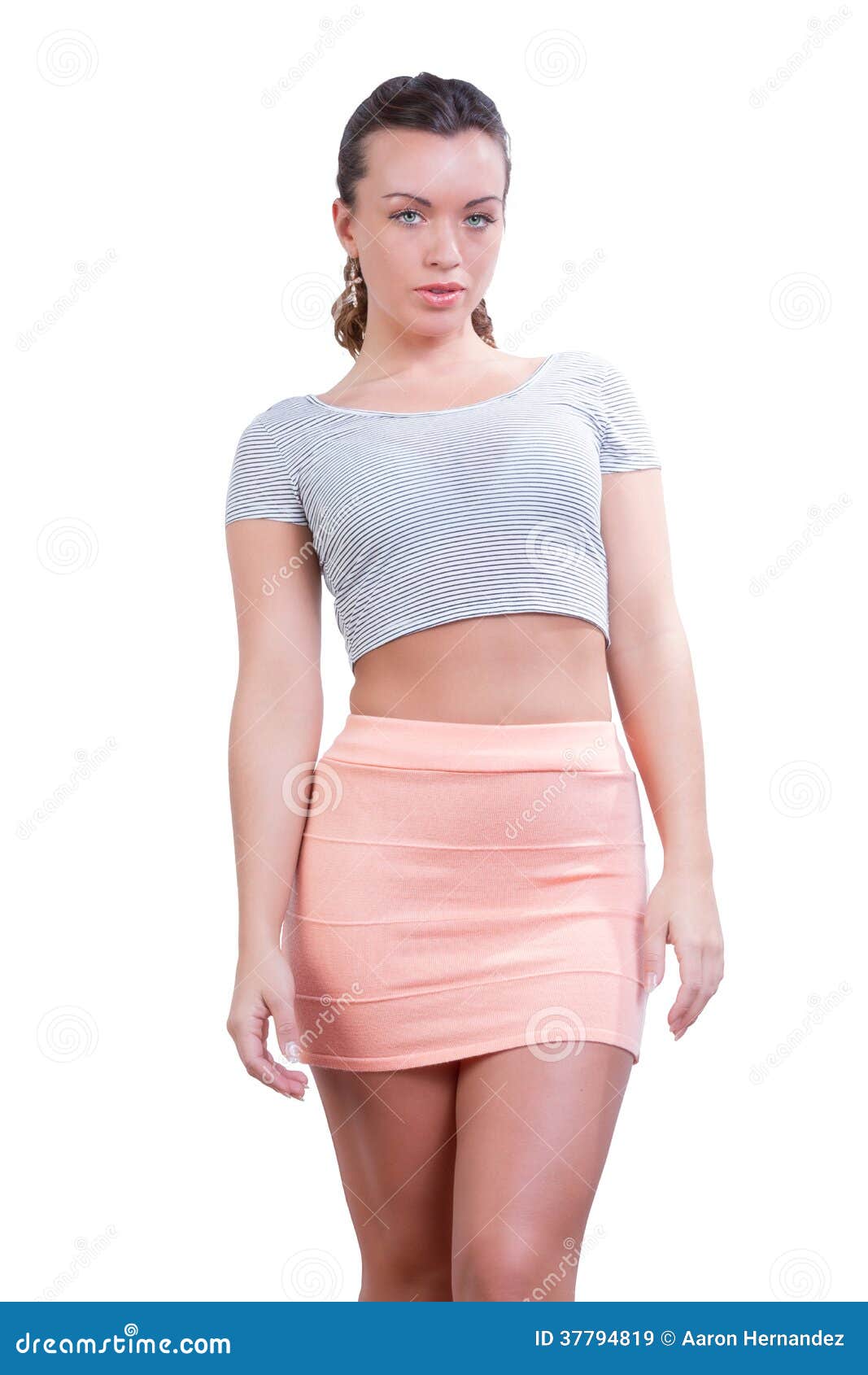 Curvaceous Female Flirts with Camera Stock Image - Image of natural ...