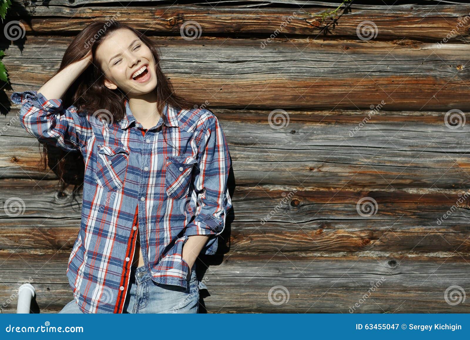 Redneck Brunette Female Farmer Stock Image | CartoonDealer.com #28040365