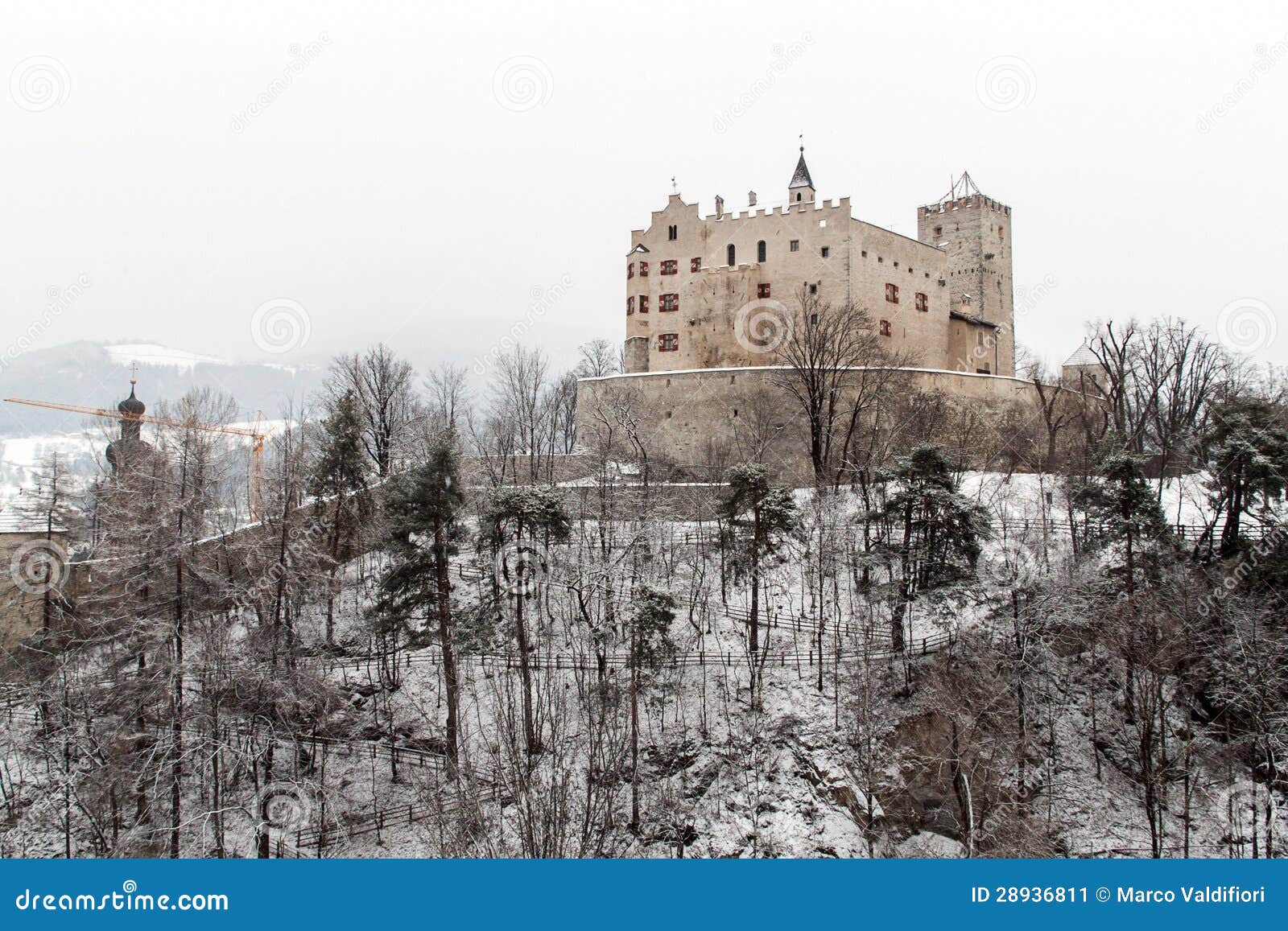 Brunico Castle stock image. Image of castle, town, detail - 28936811