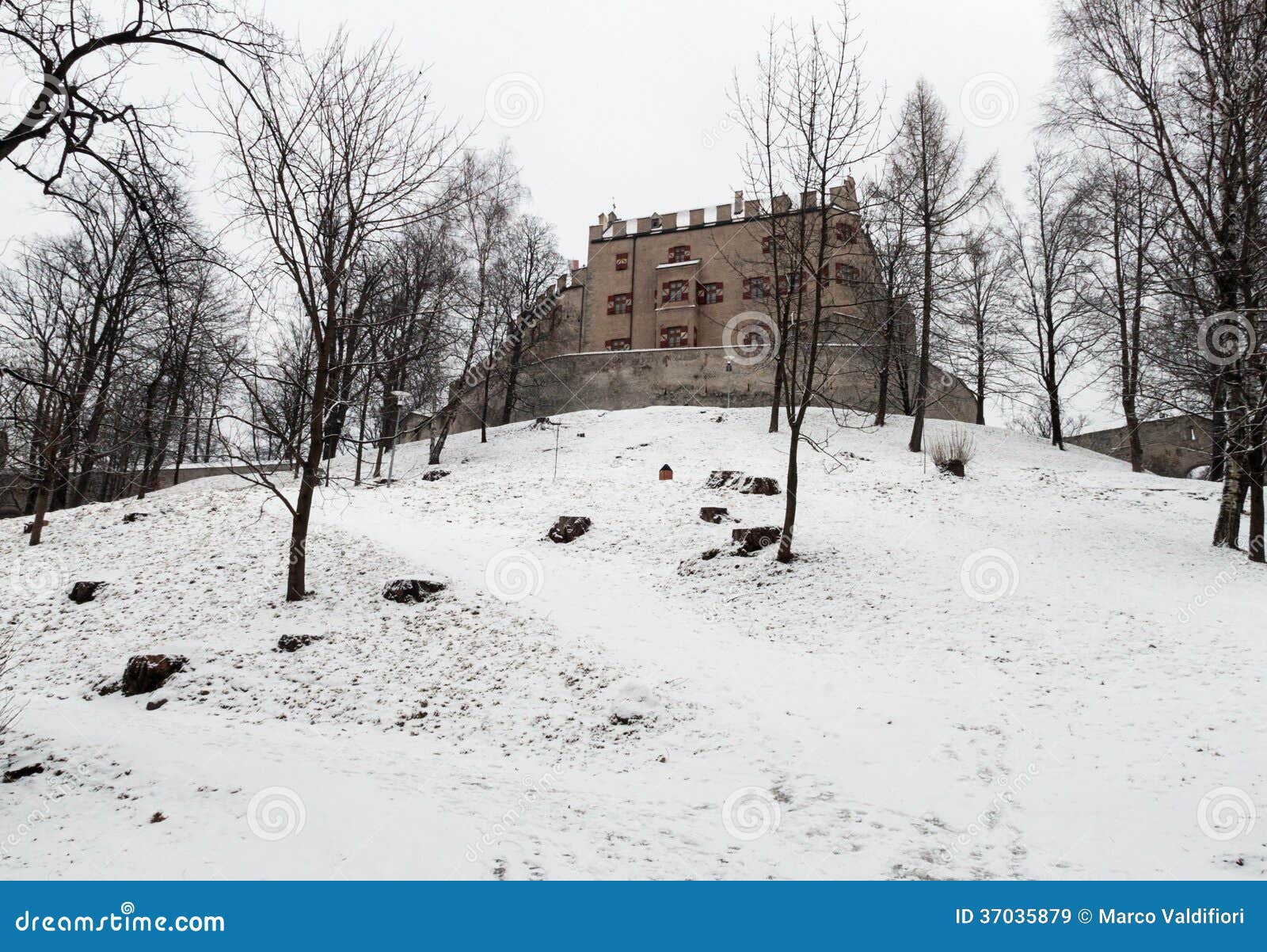 Brunico Castle stock image. Image of south, ragen, castle - 37035879