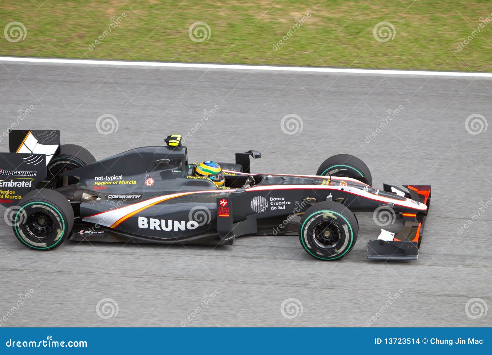 Bruno Senna at the Malaysian F1 Editorial Stock Image - Image of senna ...