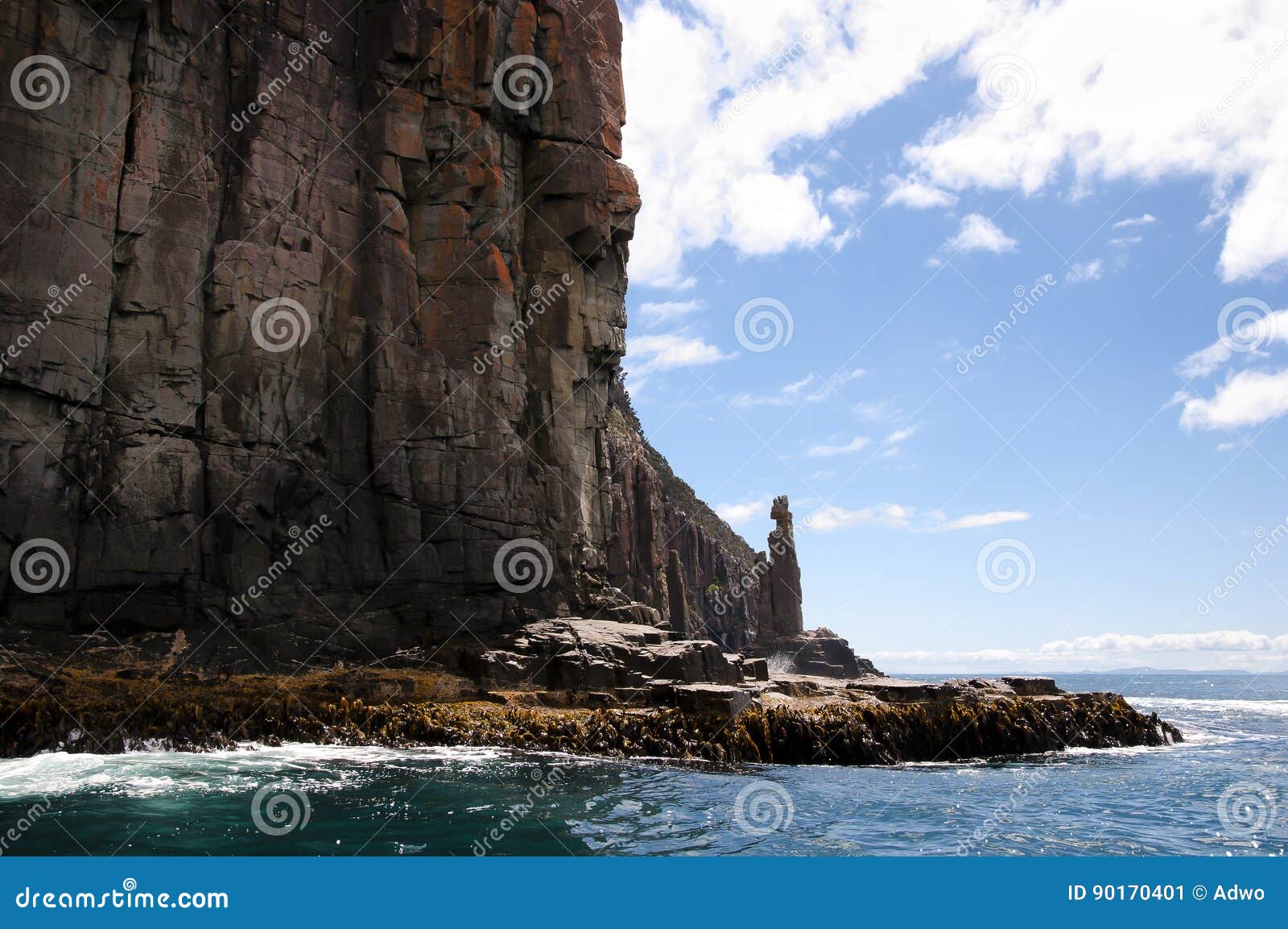 Bruny Island Cliffs - Tasmania - Australia Stock Image - Image of ...