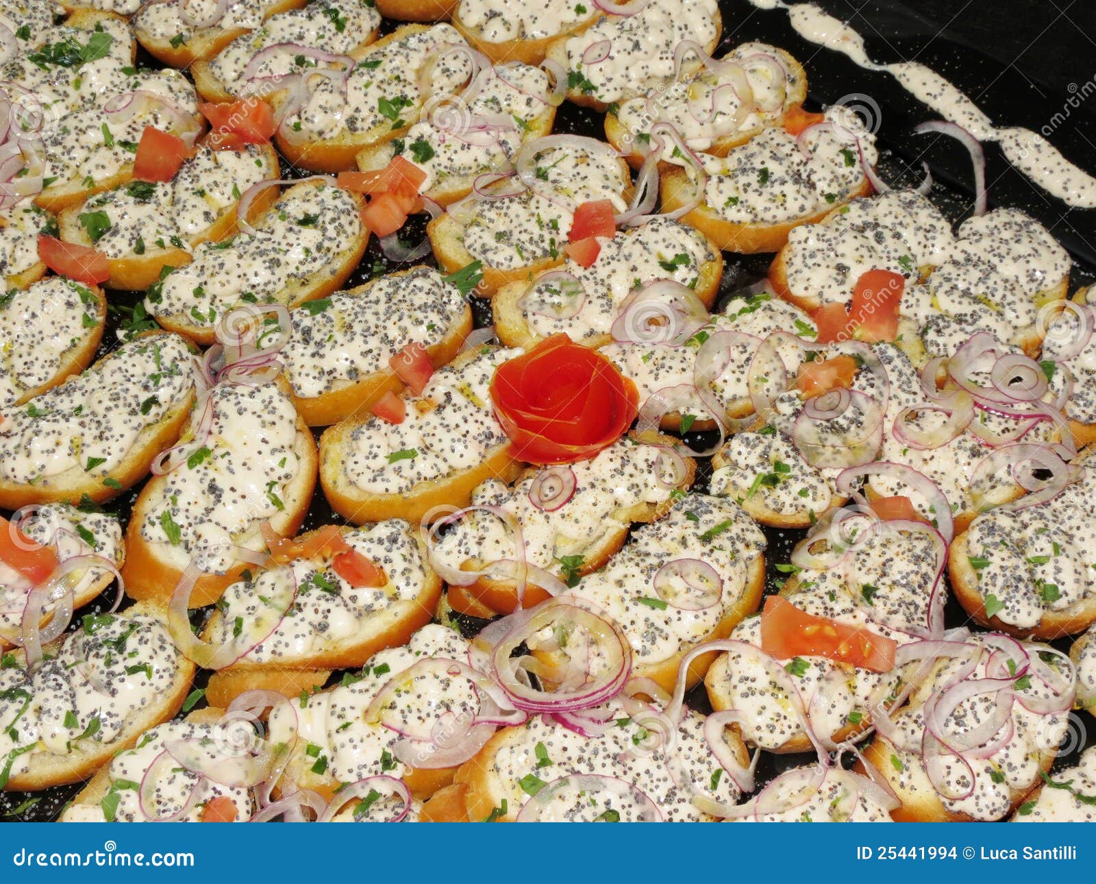 Bruschetta with cheese stock photo. Image of appetizer - 25441994