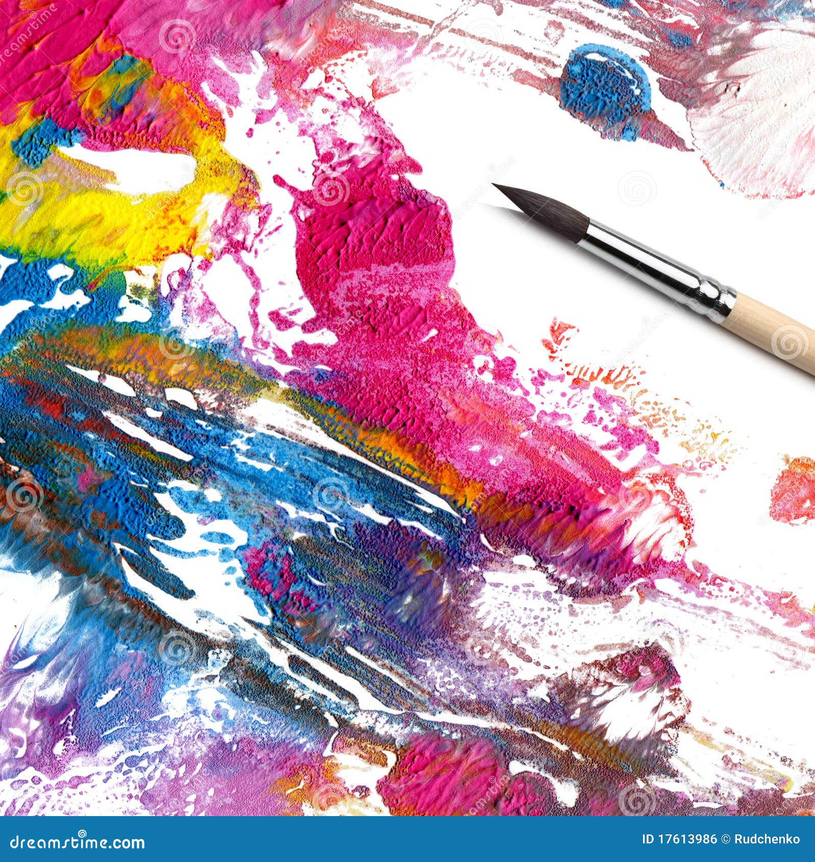 Brush and abstract paint stock illustration. Illustration of create ...