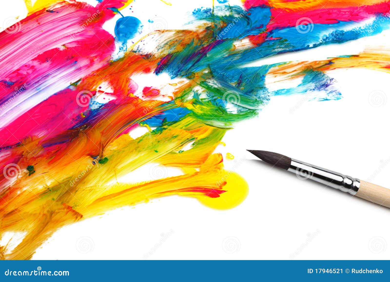 Brush and abstract paint stock image. Image of design - 17946521